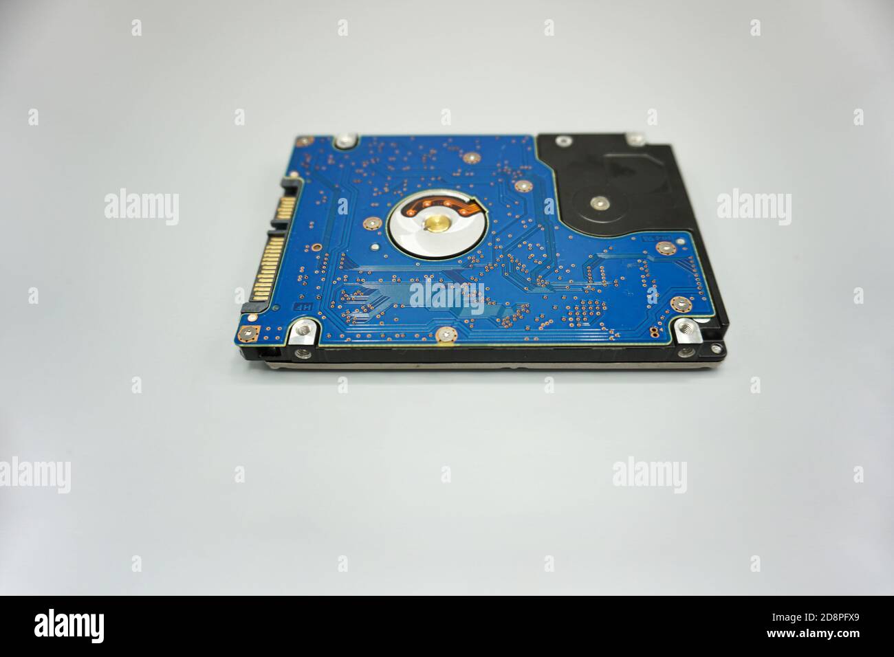 Sata 2.5 HDD drive. Fast storage hard disk isolated on white background ...