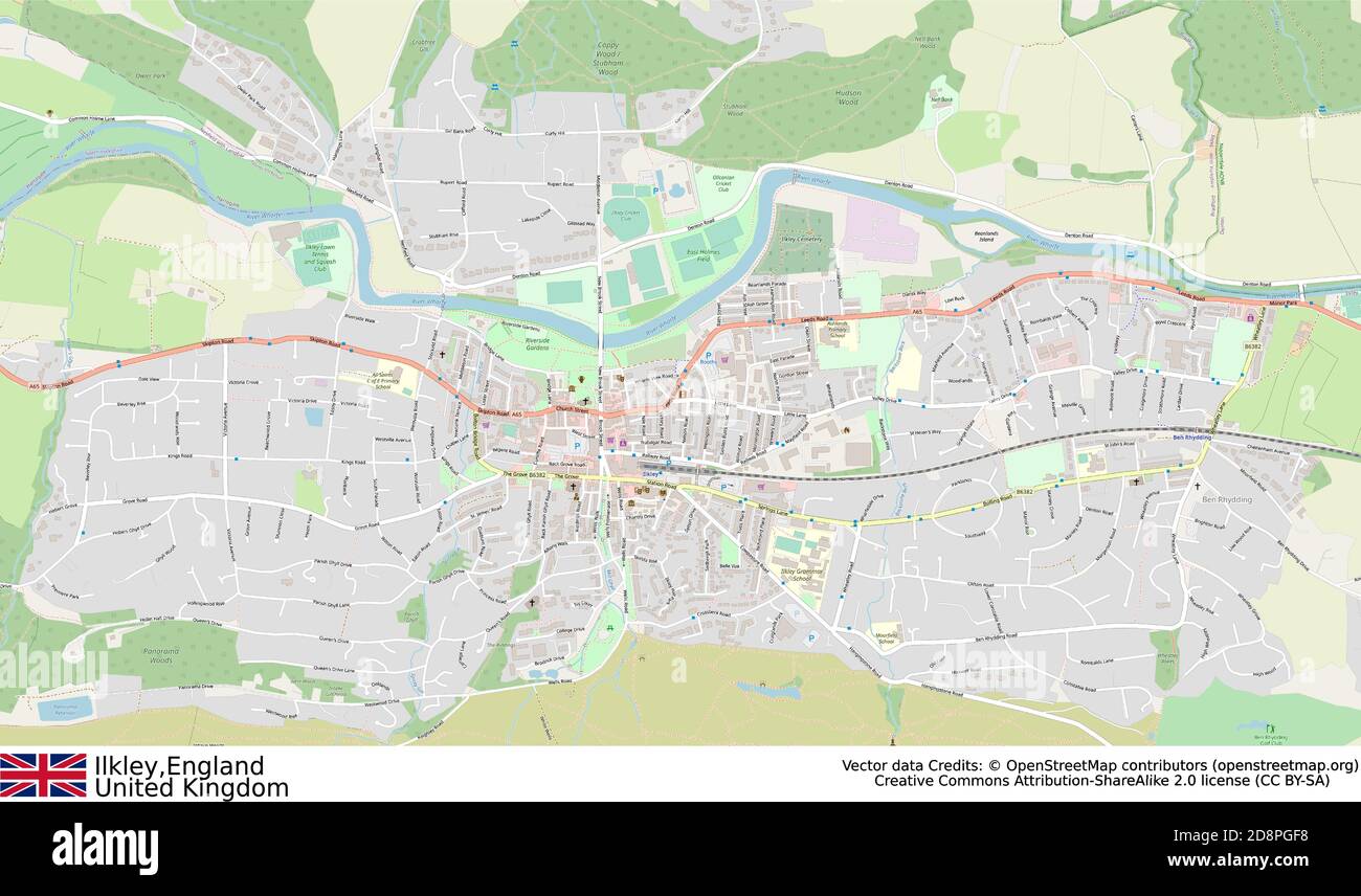 Map Of Burnley High Resolution Stock Photography and Images - Alamy