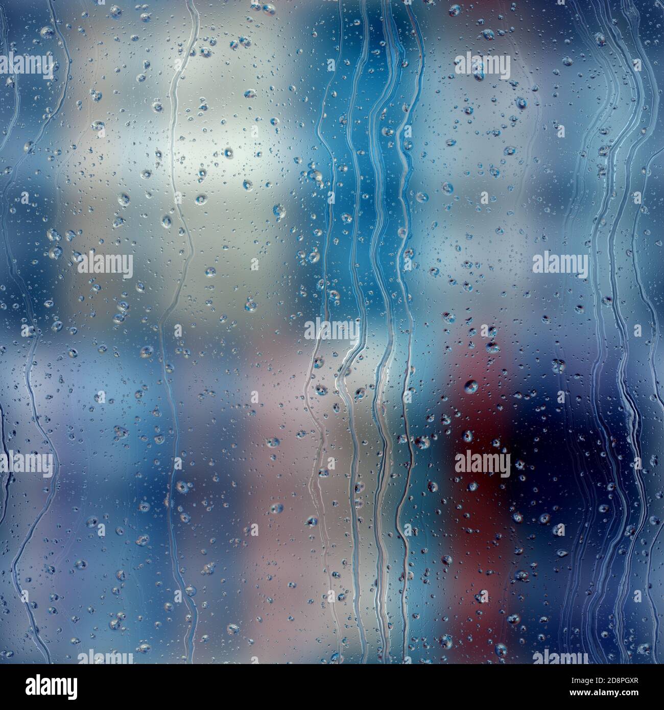 Seamless rain drop water repeat pattern on blur Stock Photo - Alamy