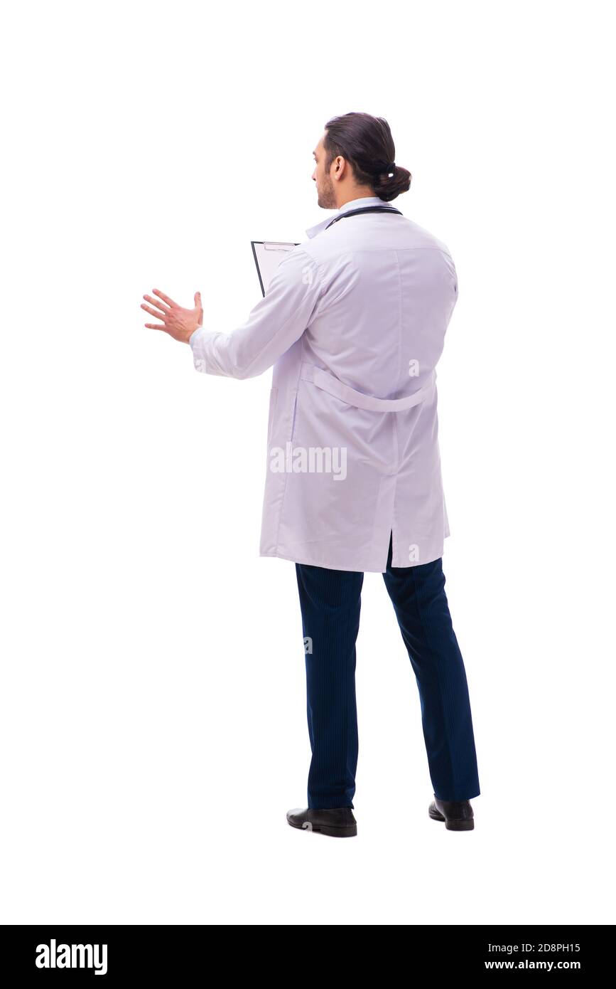 Back view hospital doctor Cut Out Stock Images & Pictures - Alamy