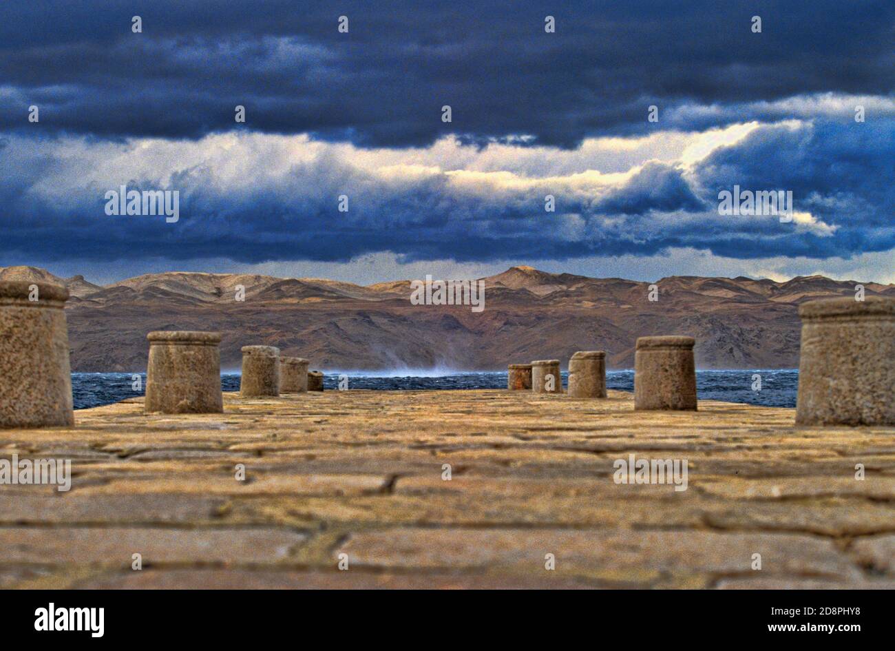 Stone pier Croatian Coast and the Balkans, Croatia Stock Photo - Alamy