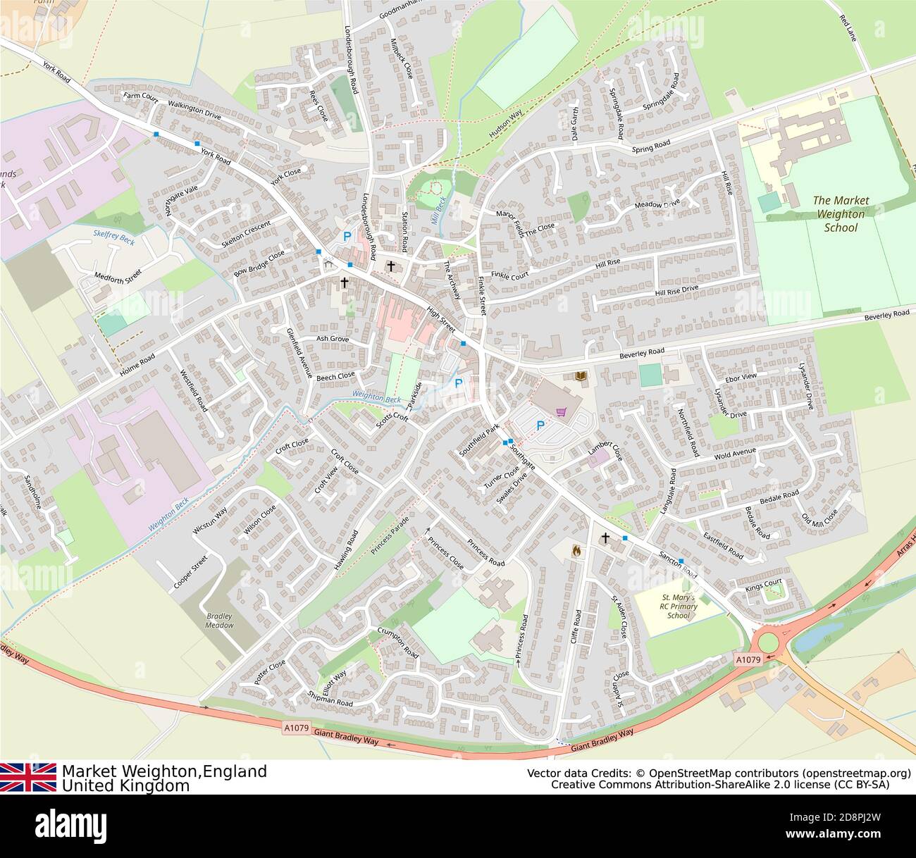 Map of hartlepool Stock Vector Images - Alamy