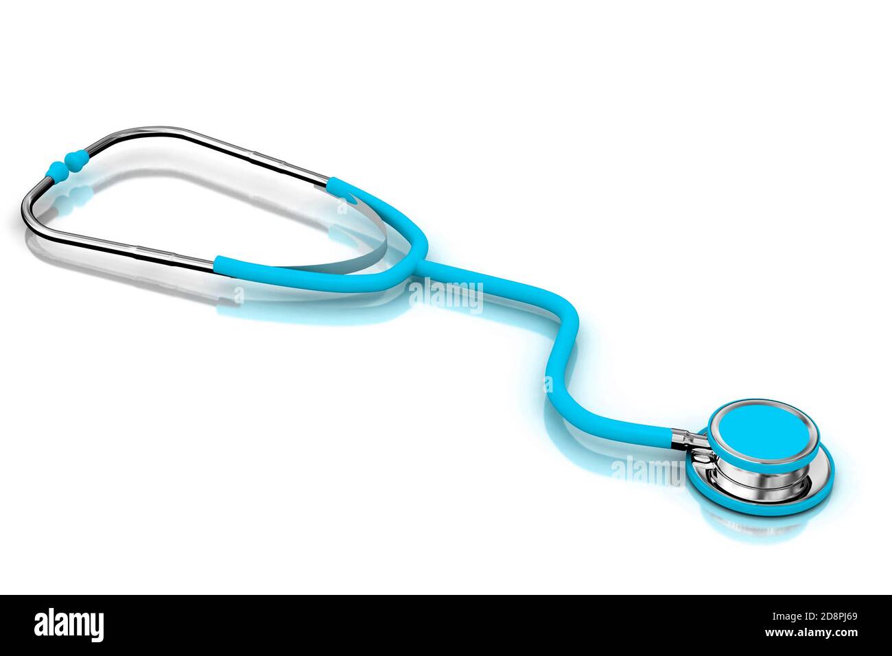 3d multi use stethoscope in white background Stock Photo - Alamy