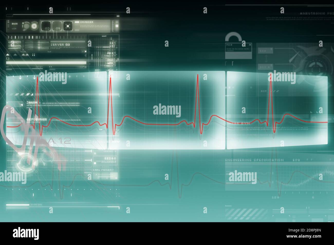 Ecg normal heart beat hi-res stock photography and images - Alamy