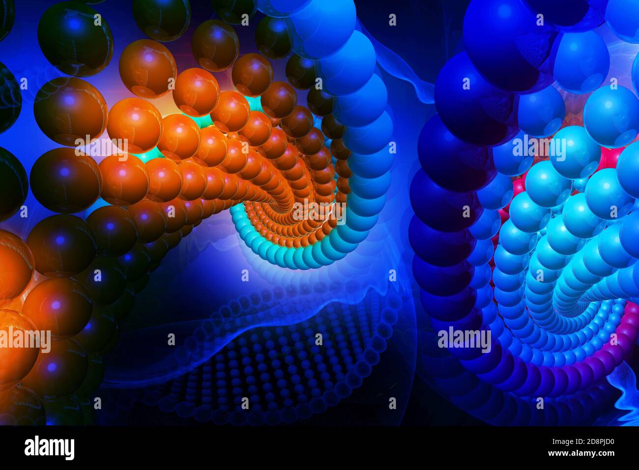 Digital illustration of DNA in color background Stock Photo - Alamy