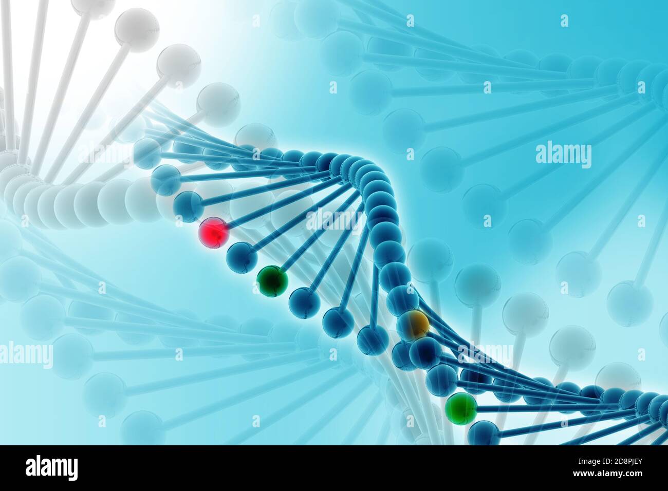 3d illustration of DNA in abstract background Stock Photo - Alamy