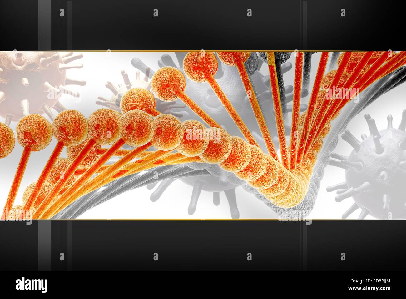 3d dna in color background Stock Photo - Alamy