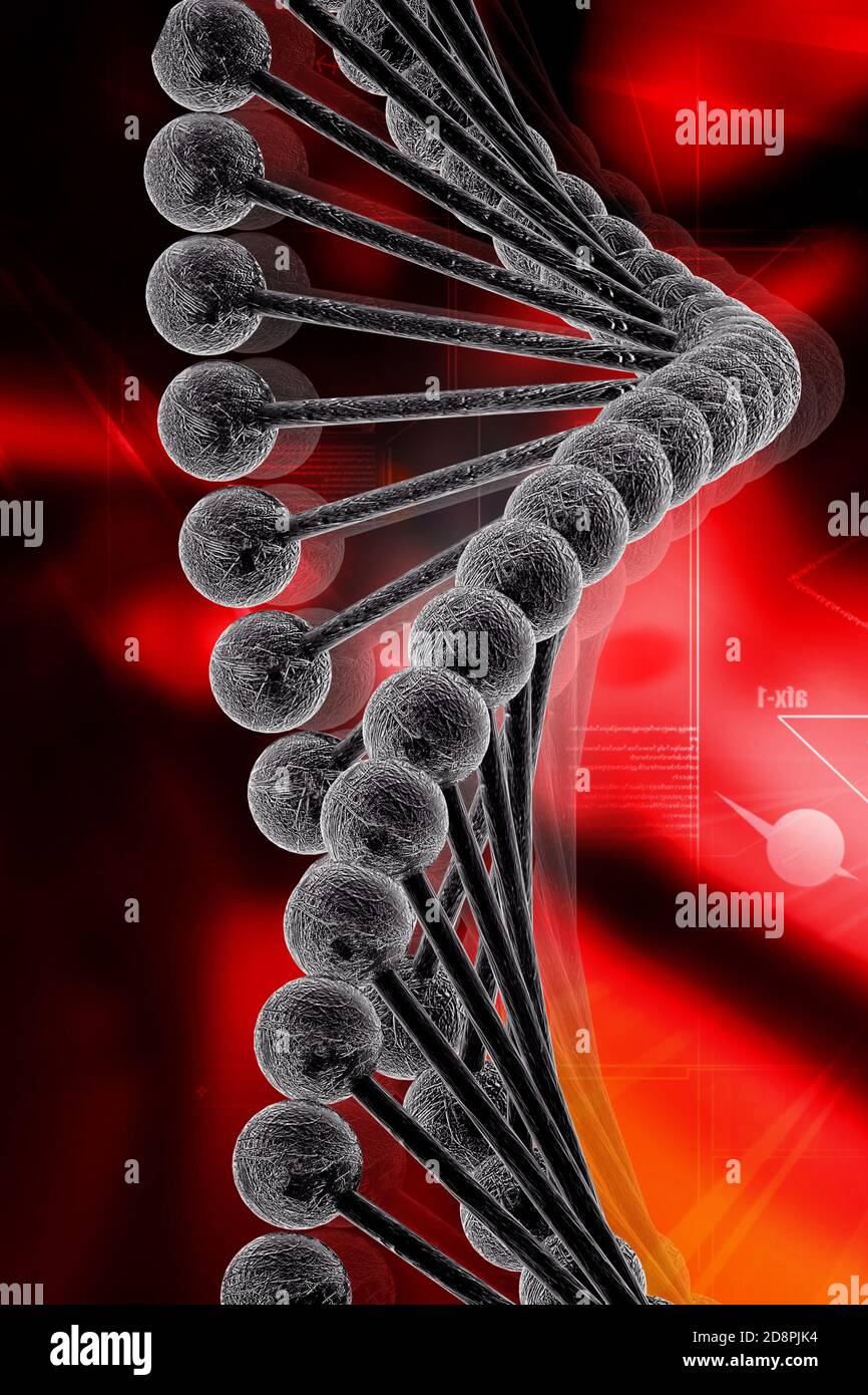 3d dna in color background Stock Photo - Alamy