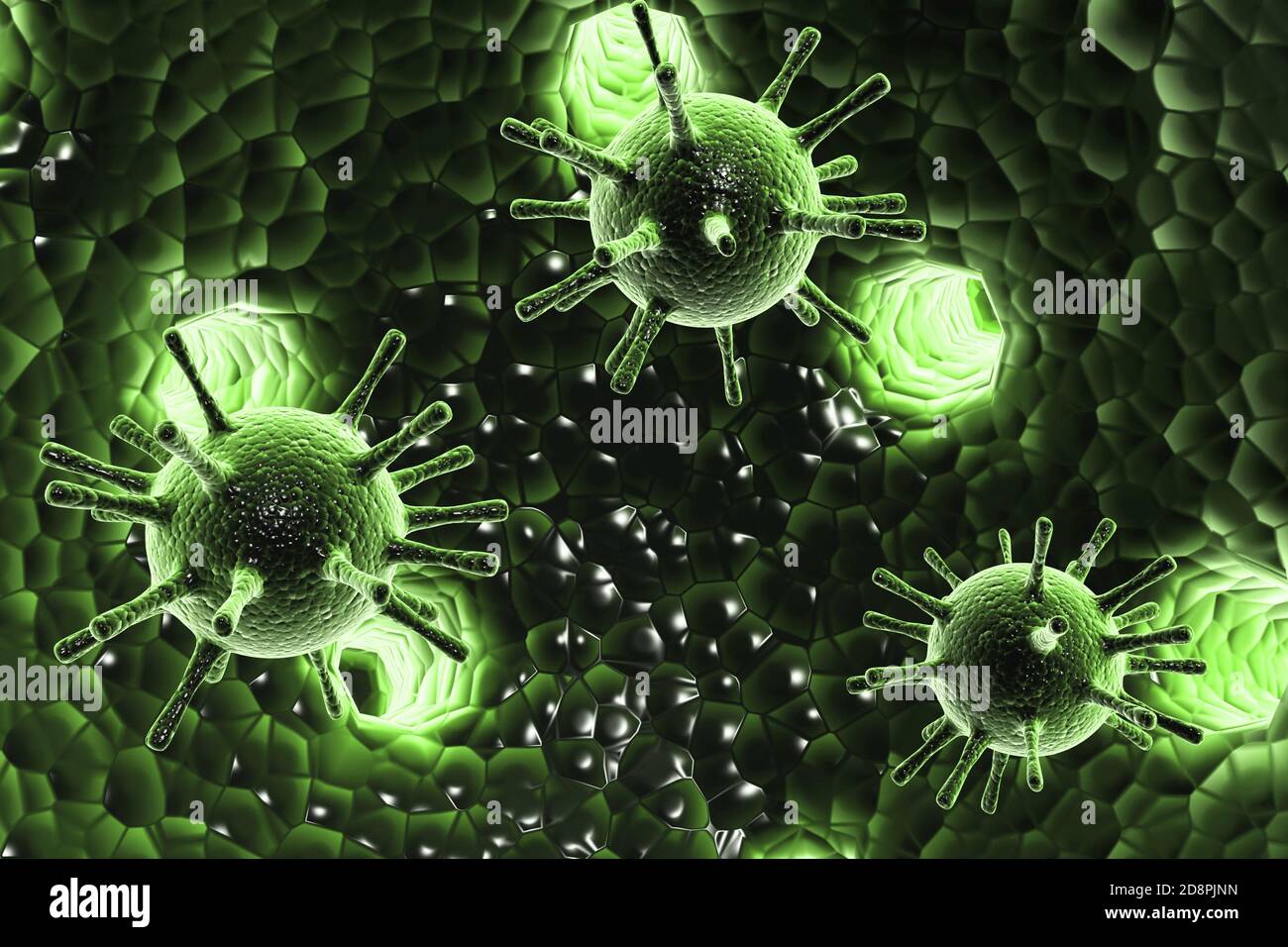 Conceptual virus illustration Stock Photo - Alamy