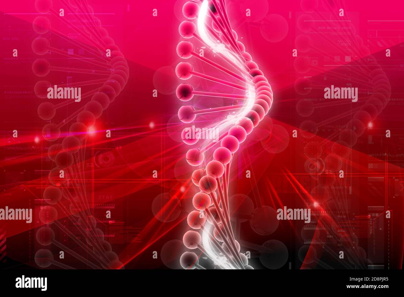 3d dna in color background Stock Photo - Alamy