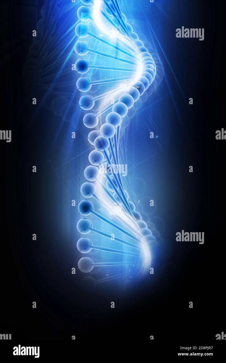 3d dna in color background Stock Photo - Alamy