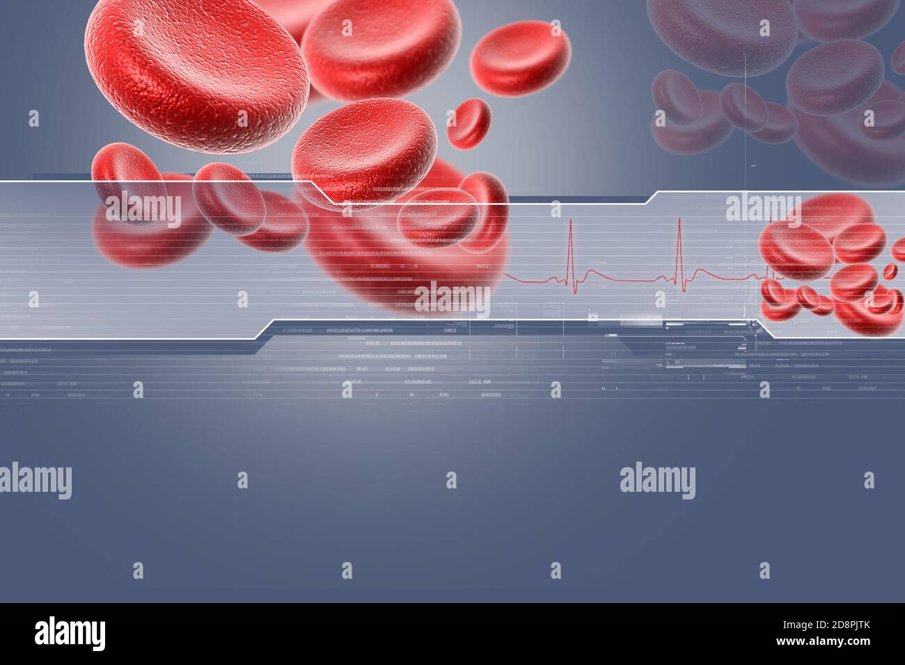 Blood cell in professional background Stock Photo - Alamy