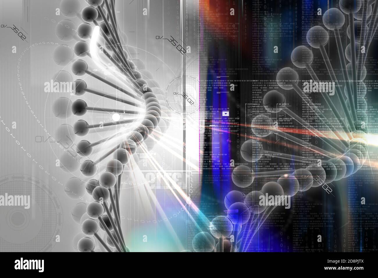 3d dna in digital design Stock Photo - Alamy