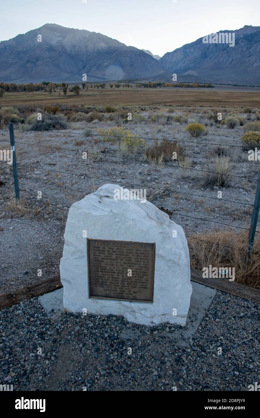 Bishop sits in Owens Valley, Inyo County, CA. It is an oasis that sits ...