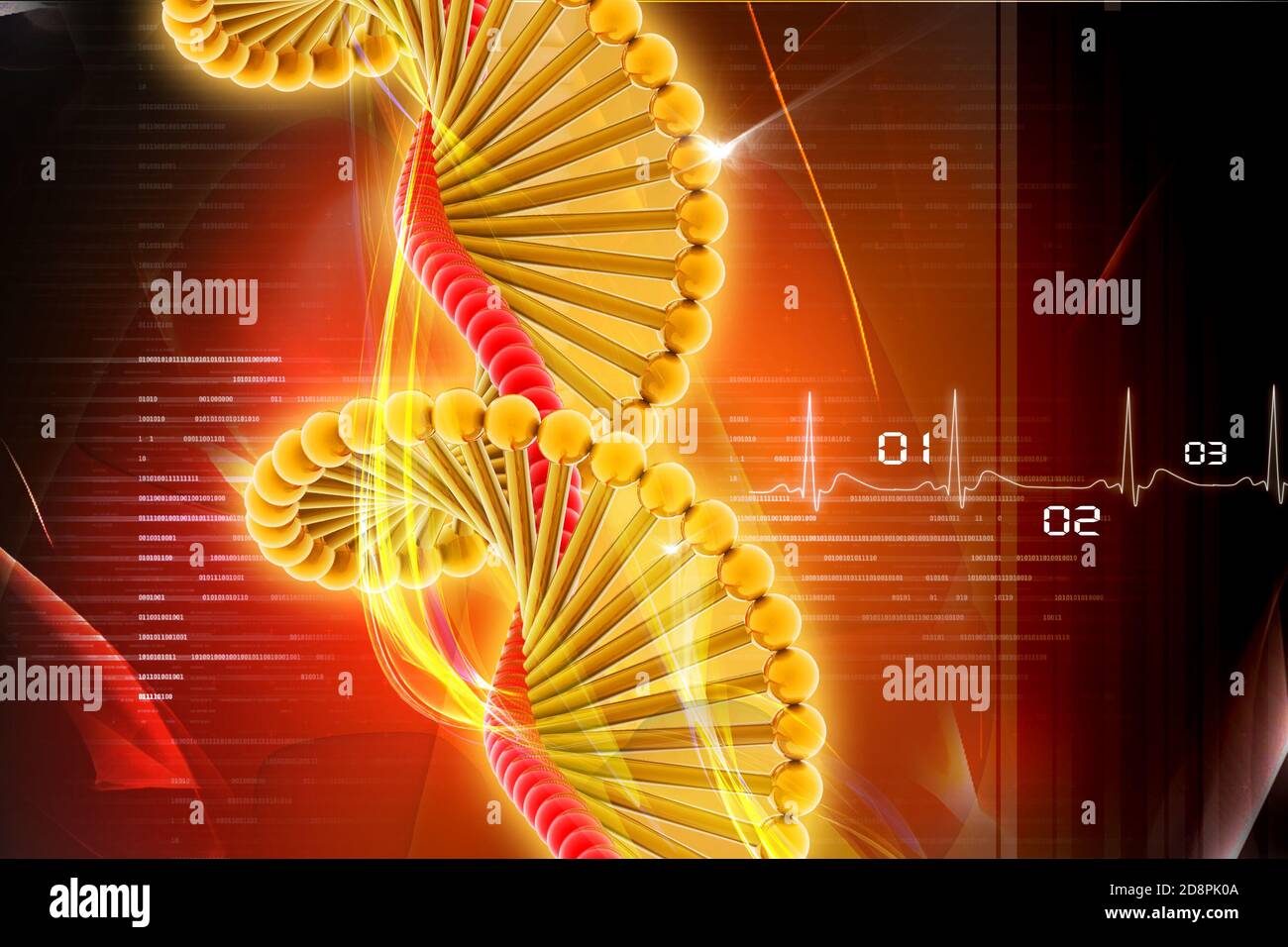 DNA in digital design Stock Photo - Alamy