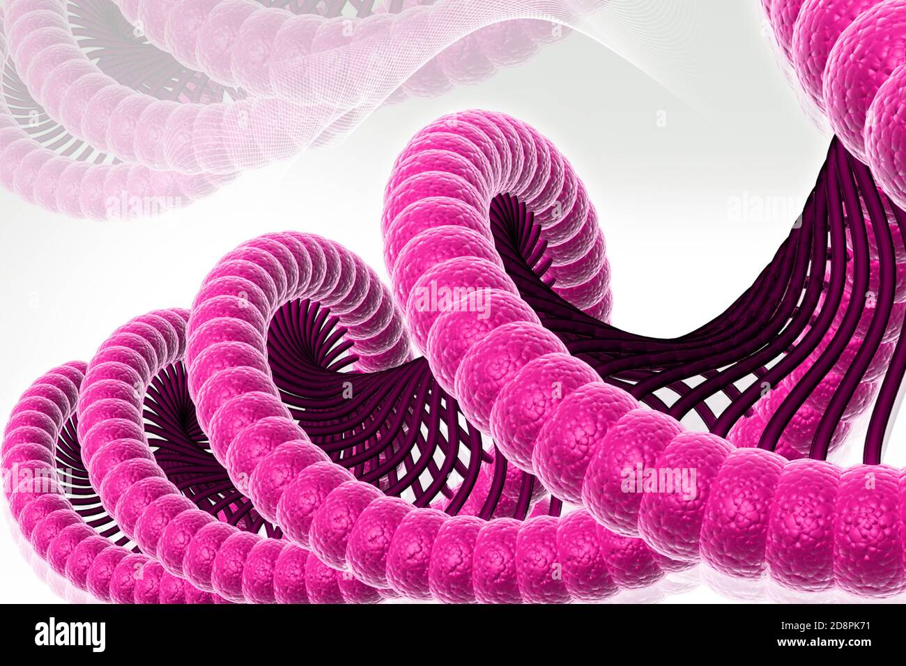 Pink dna helix hi-res stock photography and images - Alamy