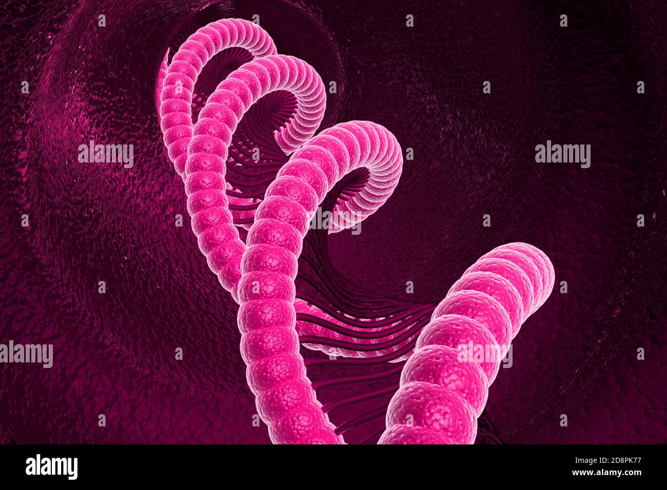 Pink dna helix hi-res stock photography and images - Alamy