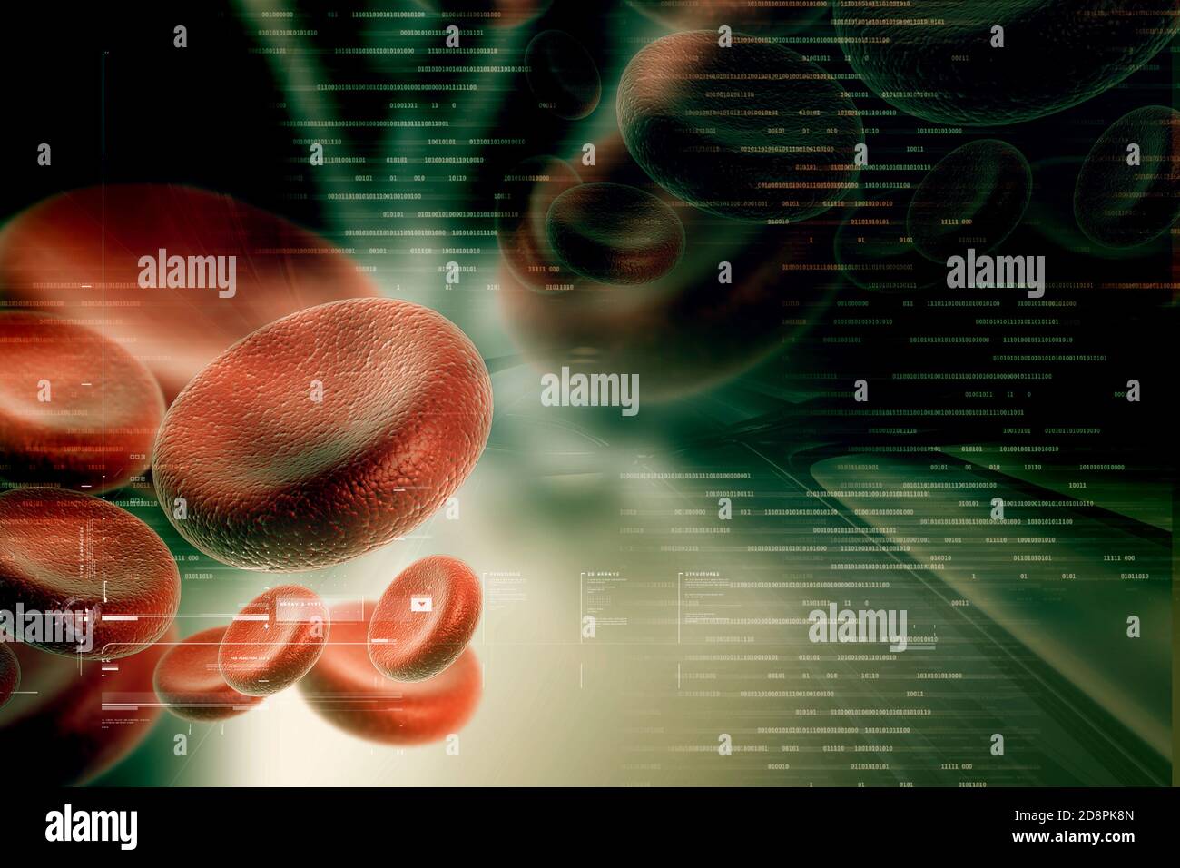 blood cells in digital design Stock Photo - Alamy