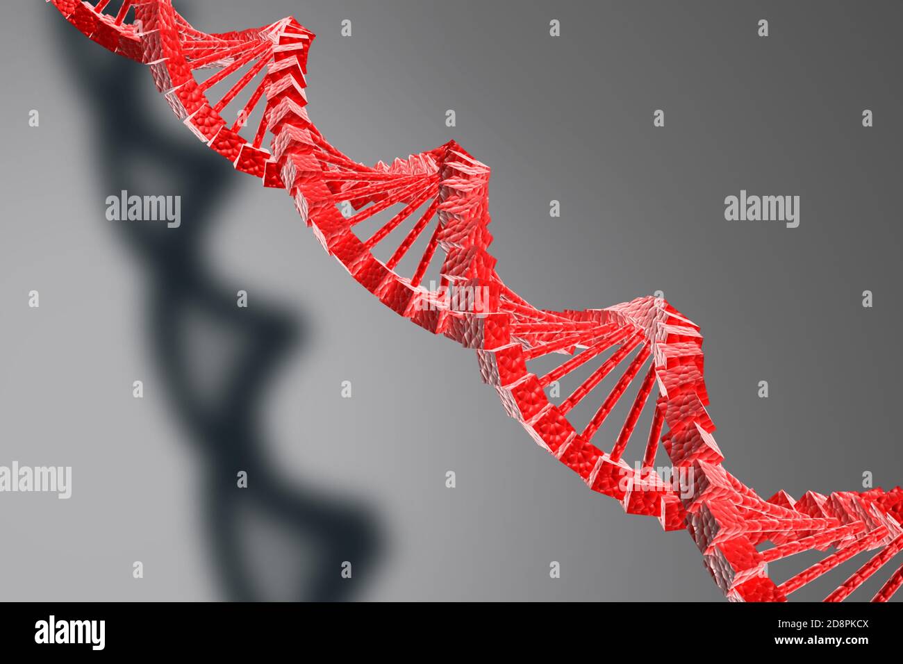 Grey red dna chain hi-res stock photography and images - Alamy