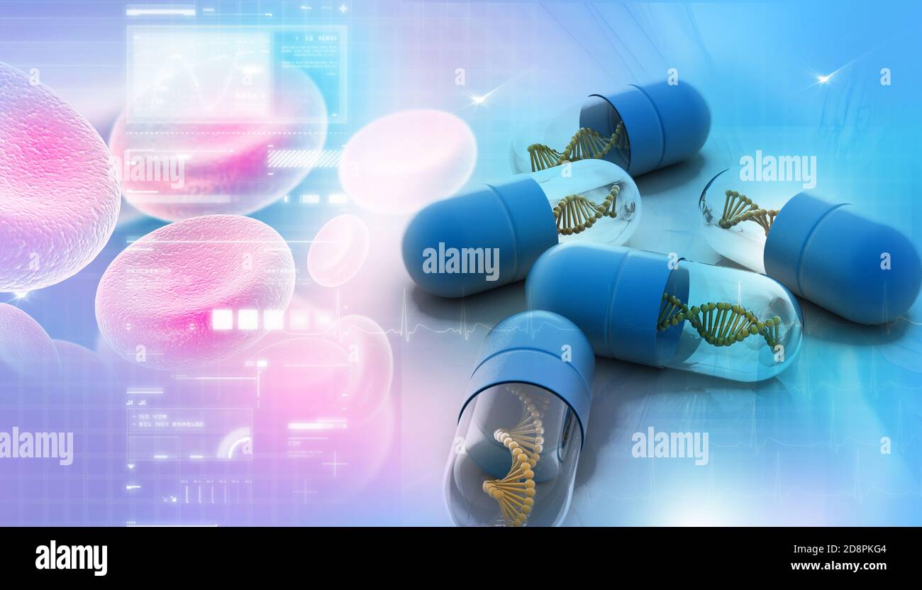Dna structure in pill hi-res stock photography and images - Alamy