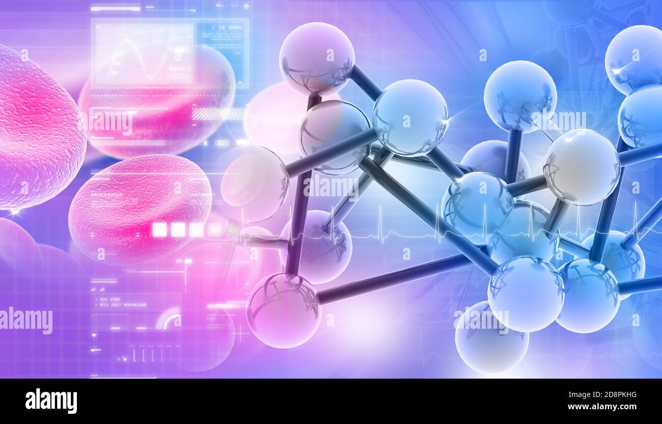 Digital illustration molecules in hi-res stock photography and images ...