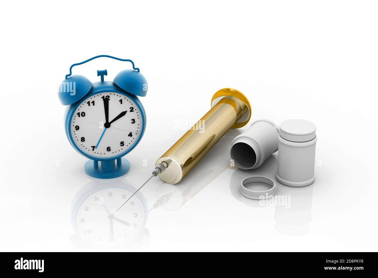 Medical Concept With Clock Stock Photo - Alamy