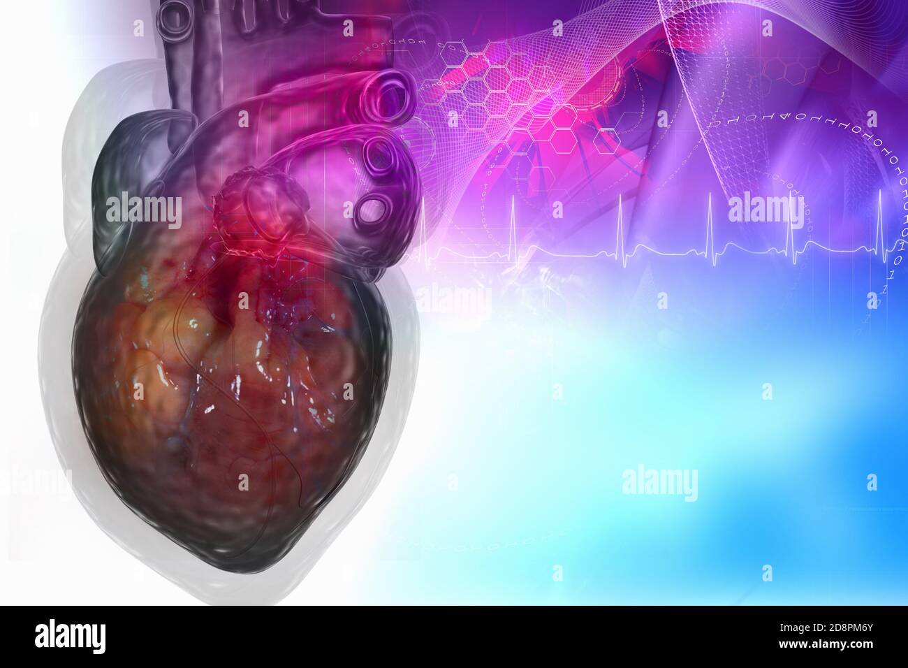 Human heart in digital design Stock Photo - Alamy