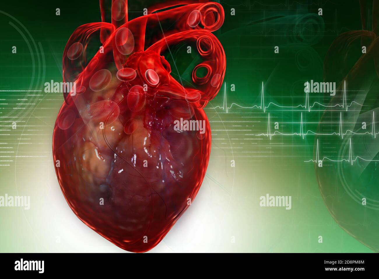 Human heart in digital design Stock Photo - Alamy