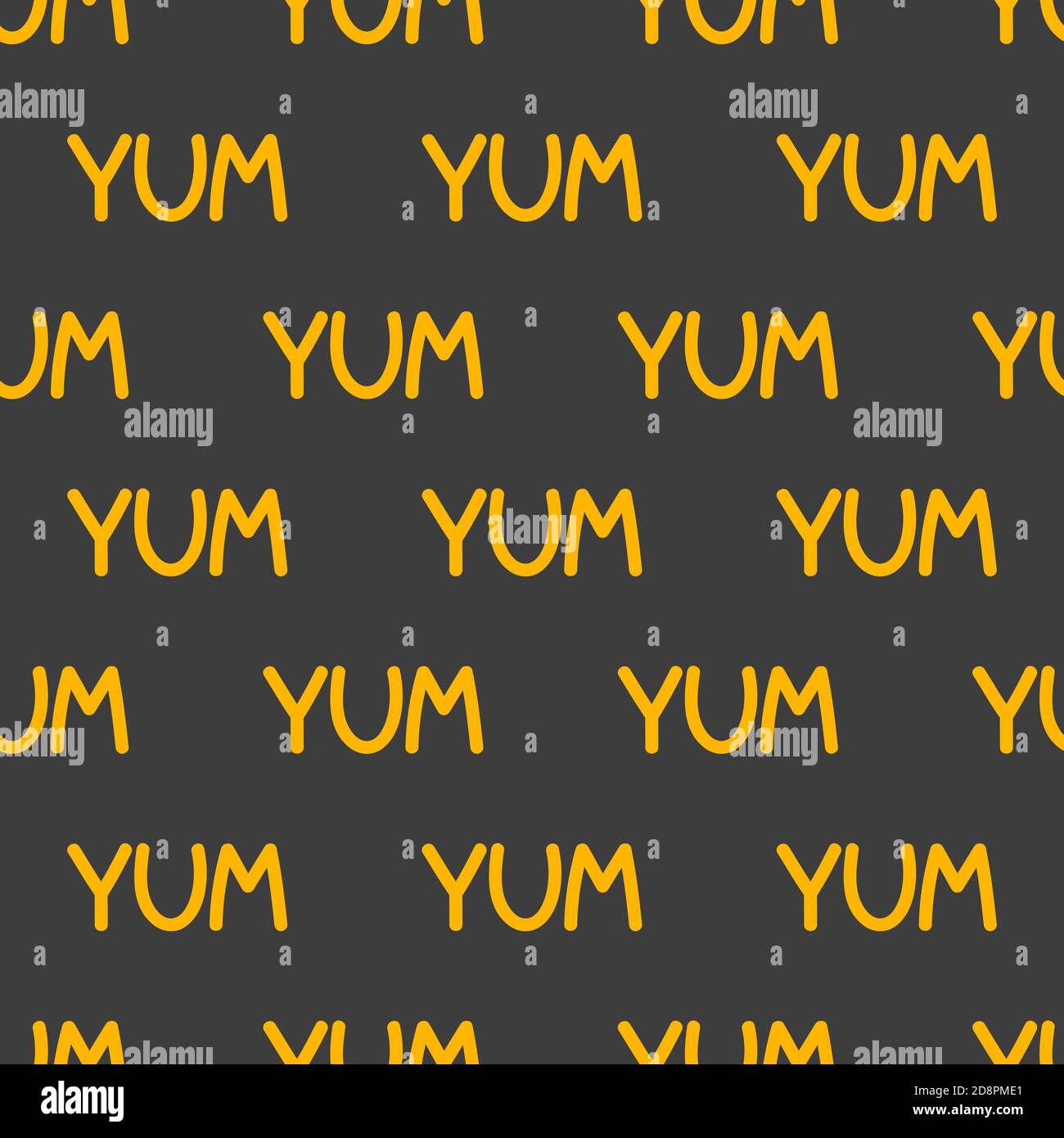 Yum font hi-res stock photography and images - Alamy