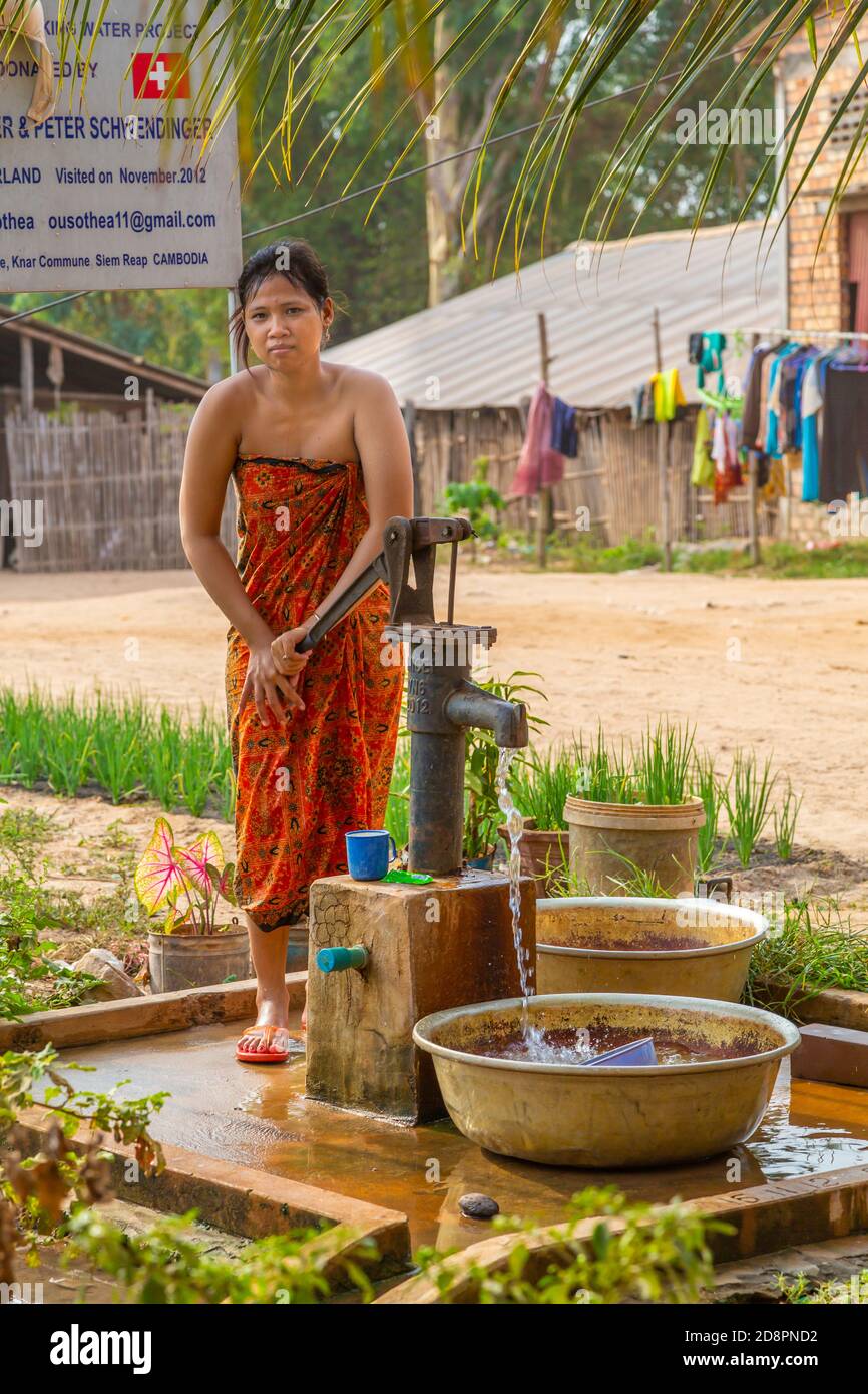 Cambodia Water Pump Village High Resolution Stock Photography and ...