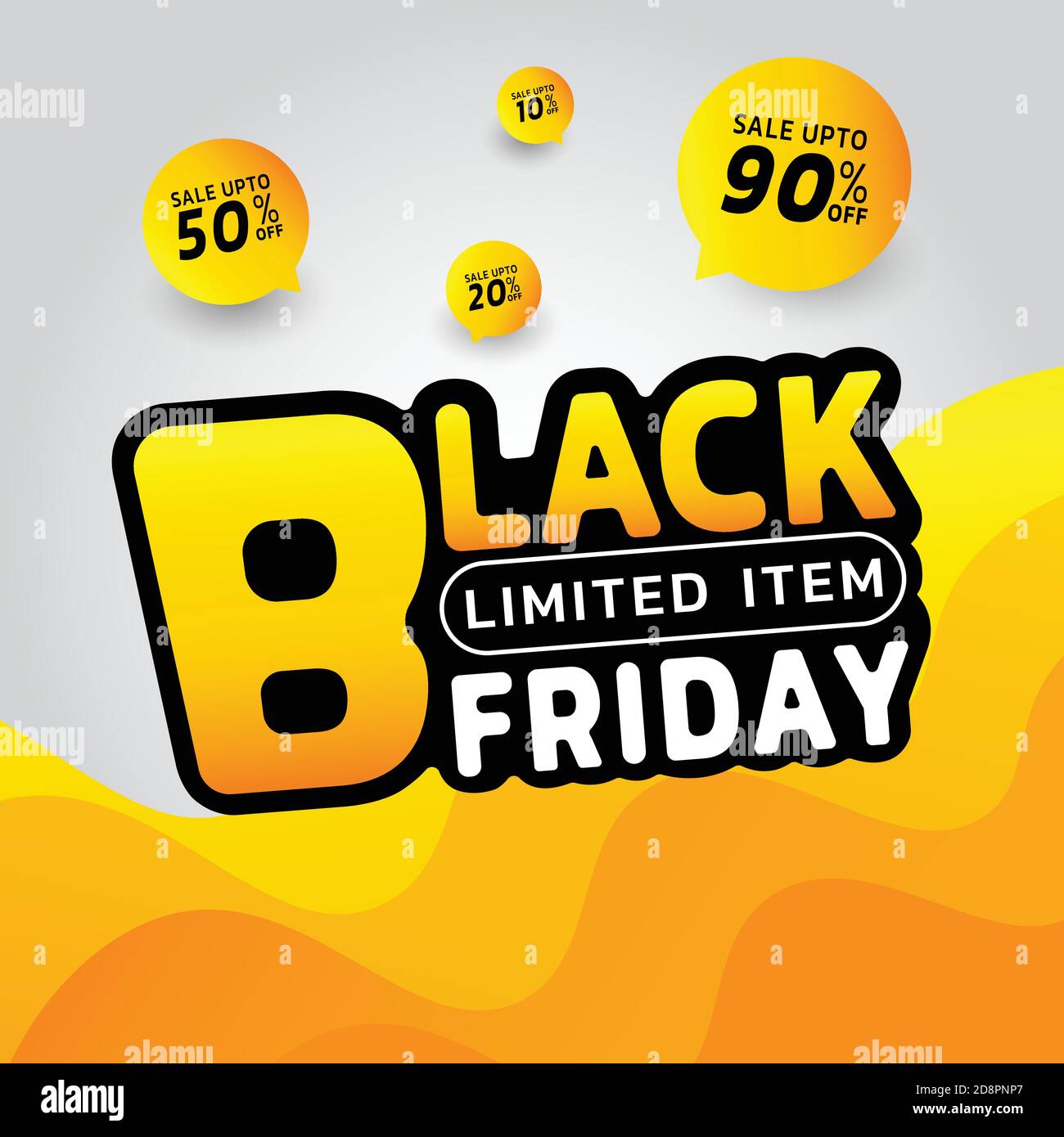 Black Friday discount Template Vector illustration Stock Vector Image ...