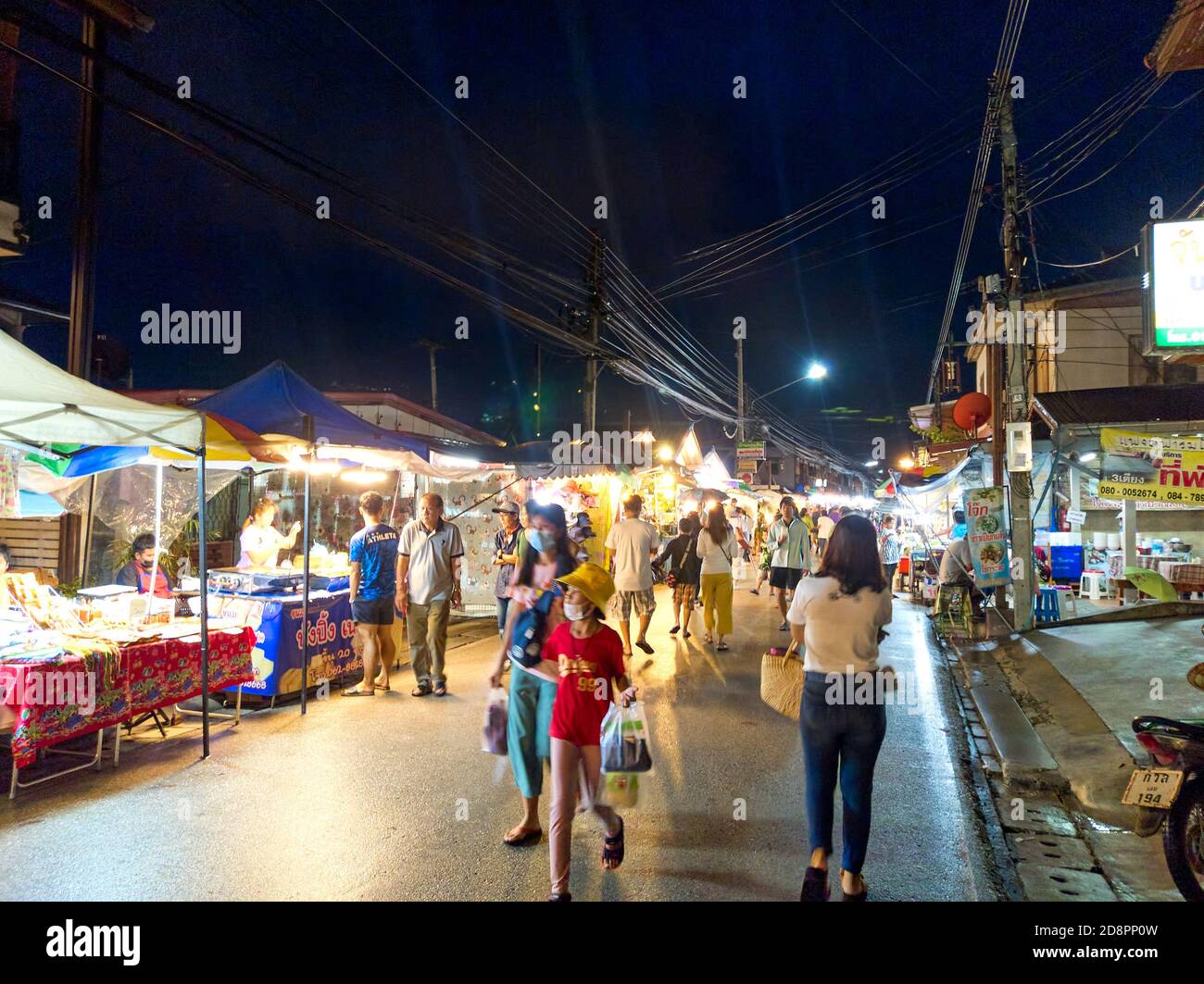 LOEI CHIANG KHAN THAILAND-18 OCTOBER 2020: Chiang Khan Walking Street ...