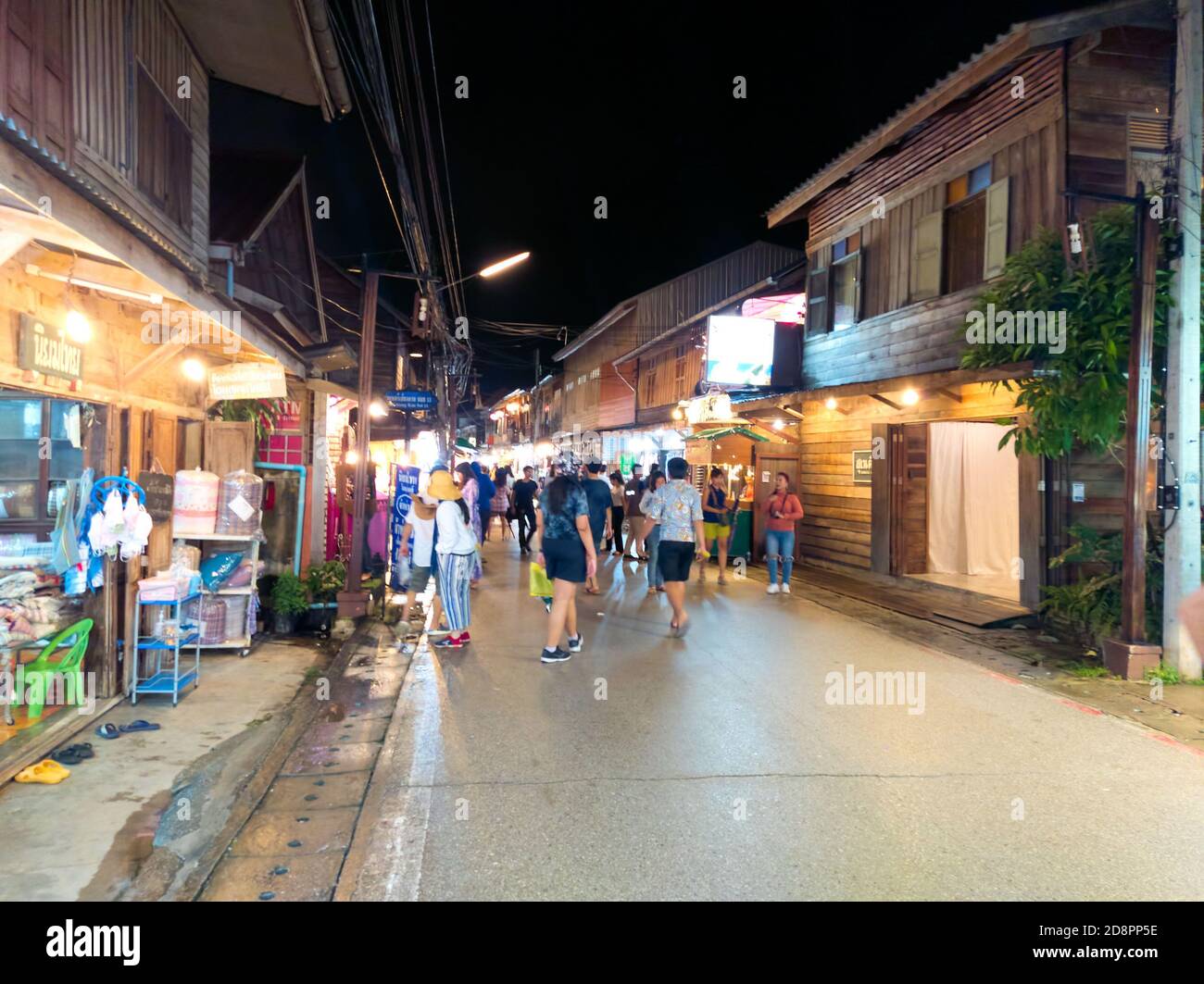 LOEI CHIANG KHAN THAILAND-18 OCTOBER 2020: Chiang Khan Walking Street ...