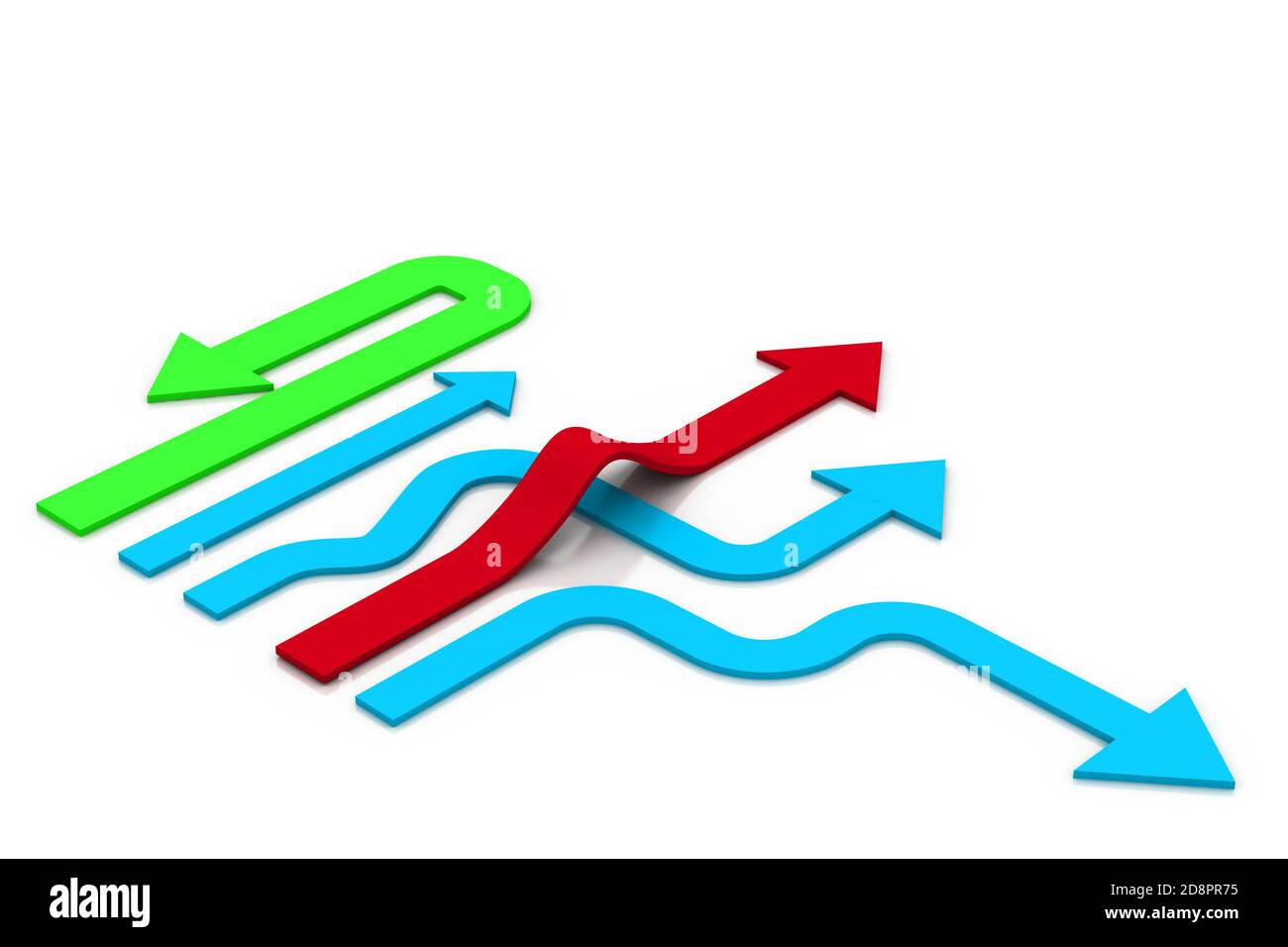 Direction of success Cut Out Stock Images & Pictures - Alamy