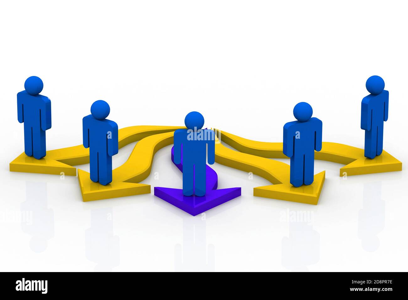 Selecting the right direction Stock Photo - Alamy