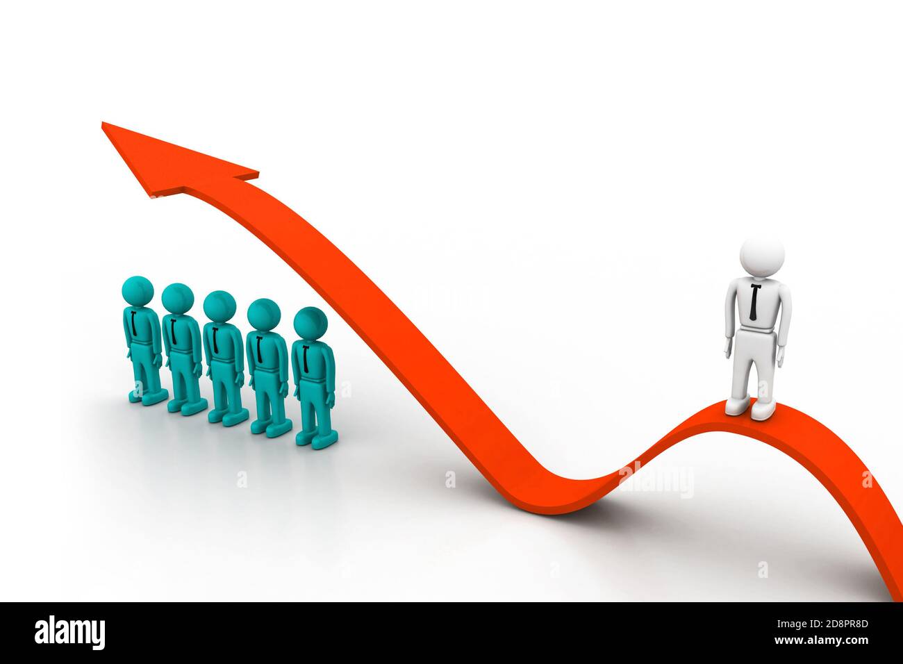 graph of success with people Stock Photo - Alamy