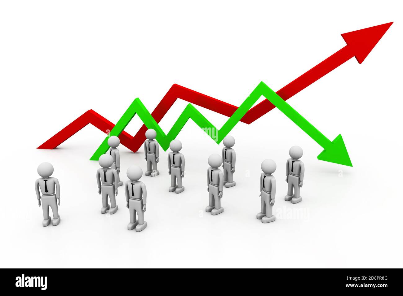 Business chart. (Success or fall concept Stock Photo - Alamy