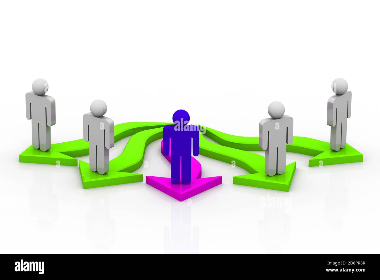 Selecting the right direction Stock Photo - Alamy