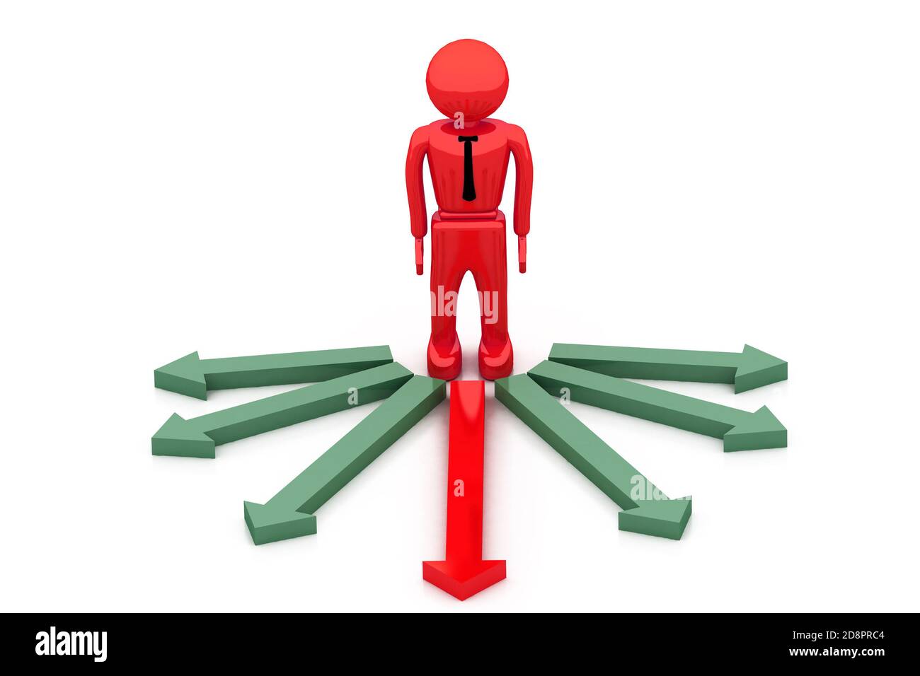 Selecting the right direction Stock Photo - Alamy