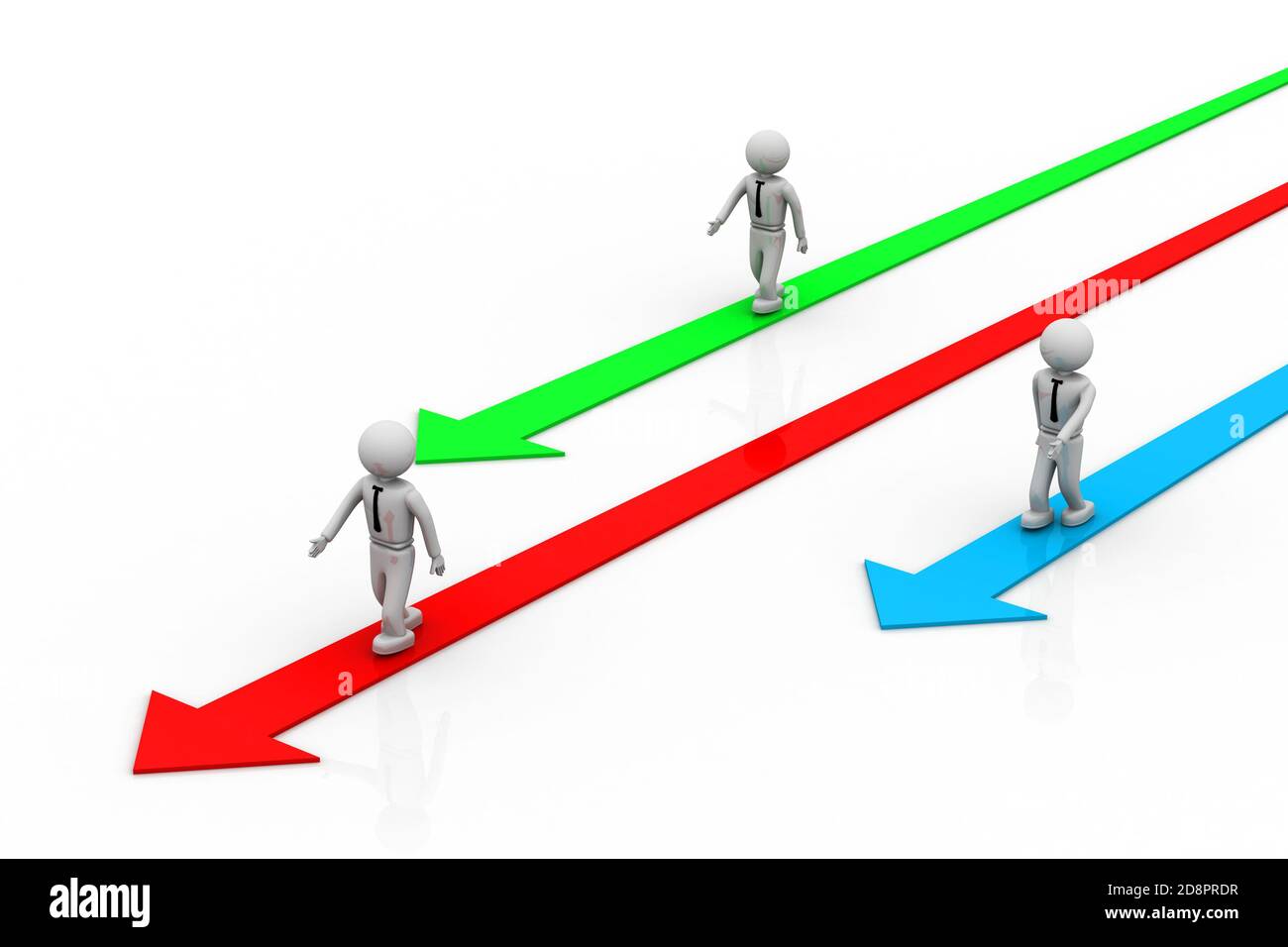 Selecting the right direction Stock Photo - Alamy