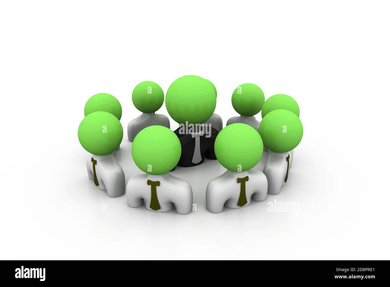 Business group with leader Stock Photo - Alamy