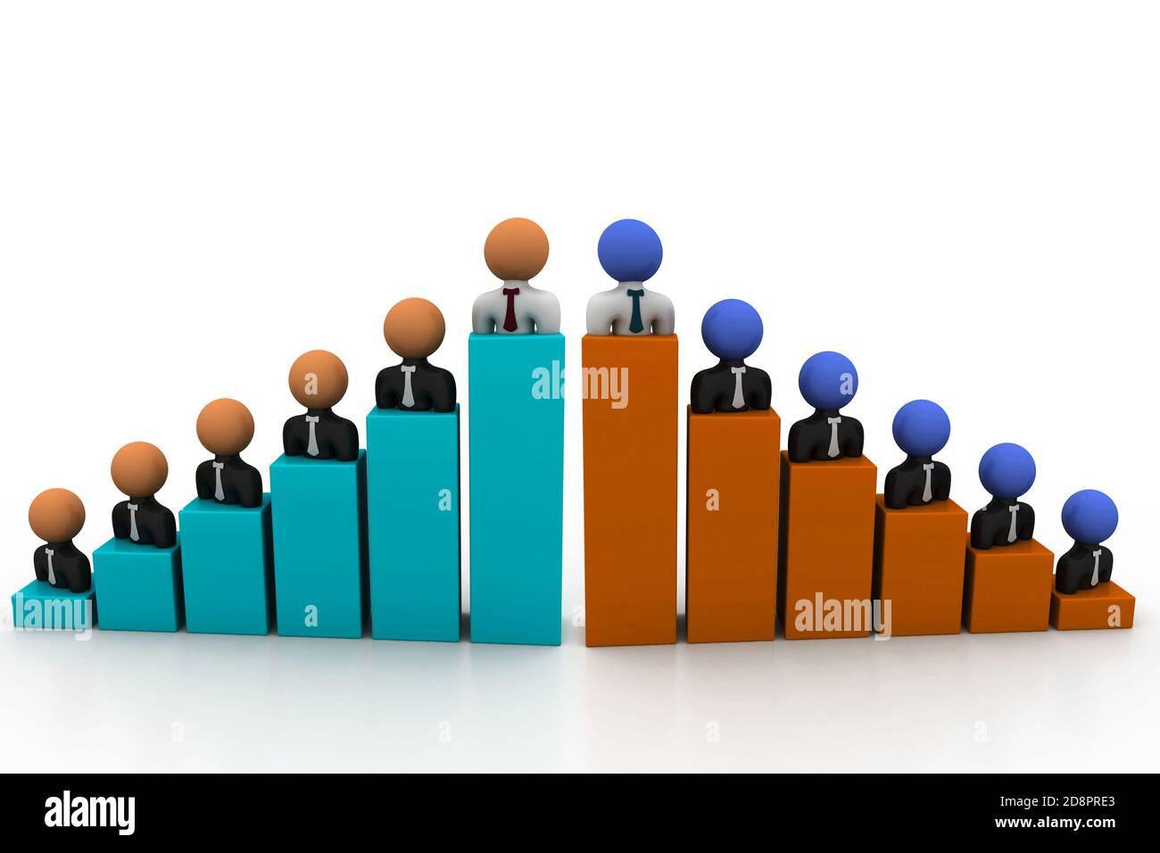 Business people, graph Stock Photo - Alamy