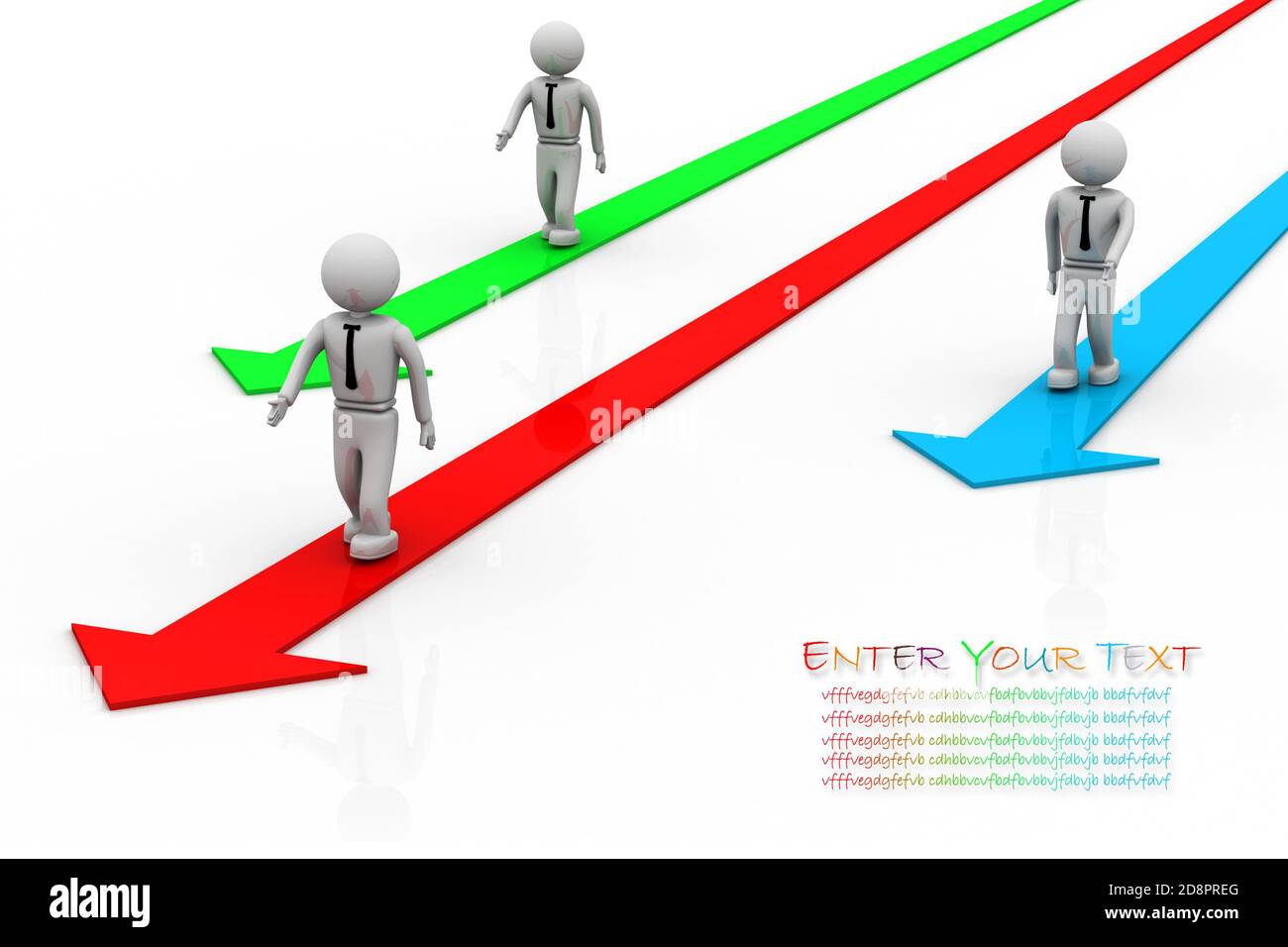 Selecting the right direction Stock Photo - Alamy