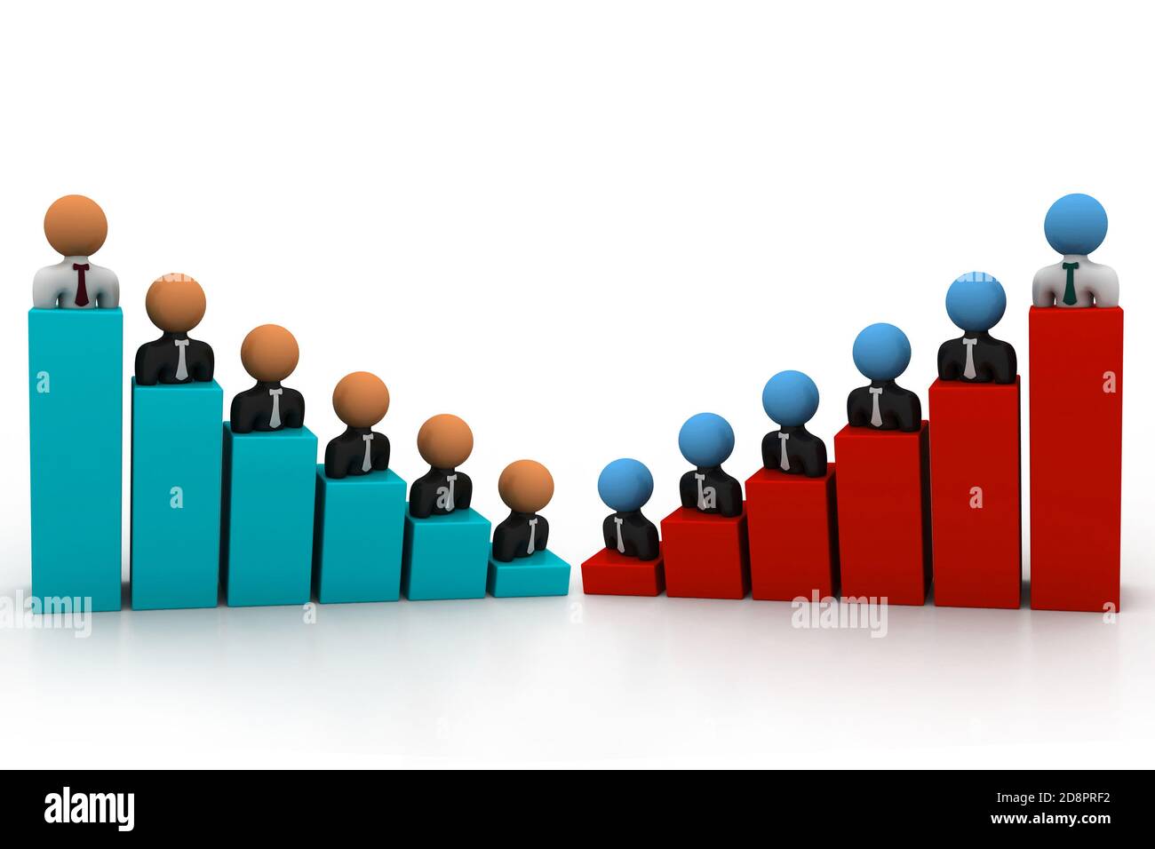 Business people, graph Stock Photo - Alamy