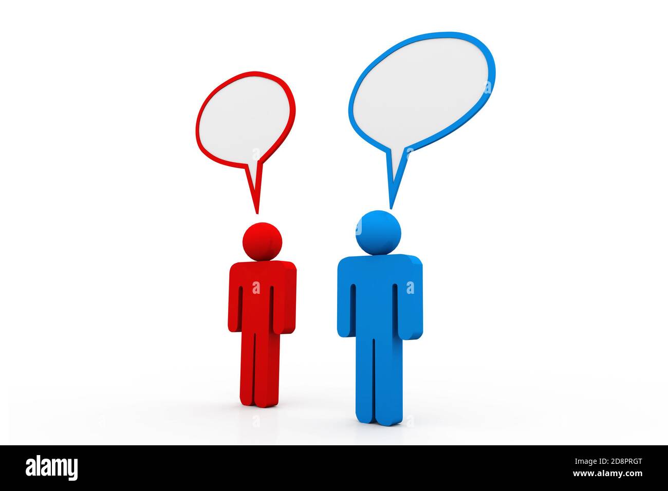 Two people talk in Cut Out Stock Images & Pictures - Alamy