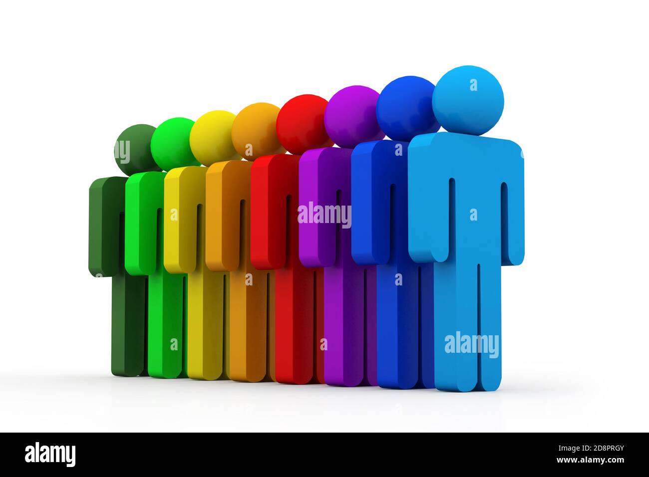 Group of people in line Stock Photo - Alamy