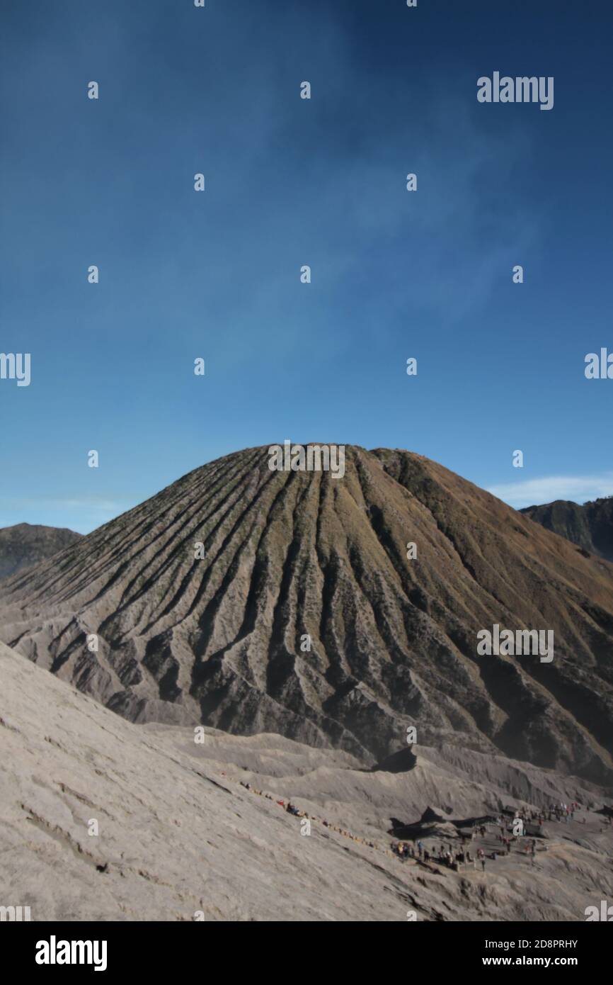 Vertical shot of the hills in Bromo Tengger Semeru National Park ...
