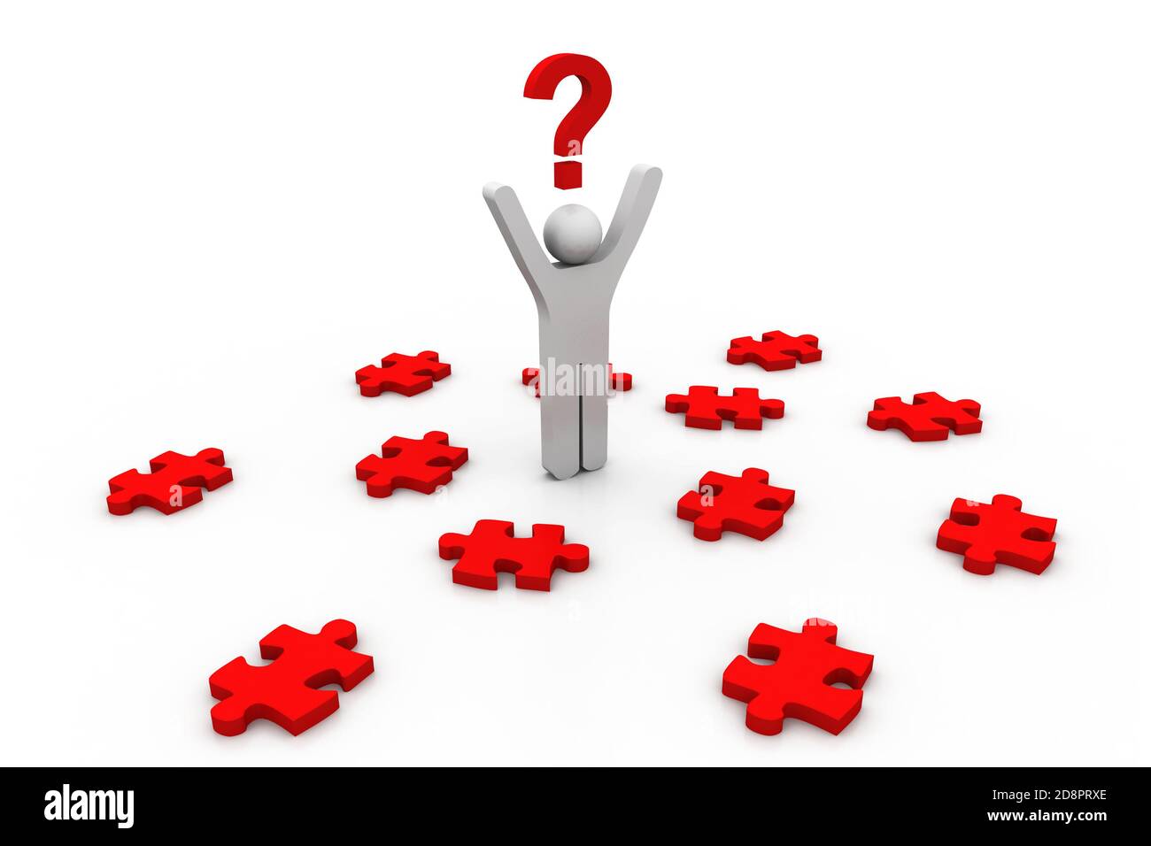 Confused with questions Stock Photo - Alamy