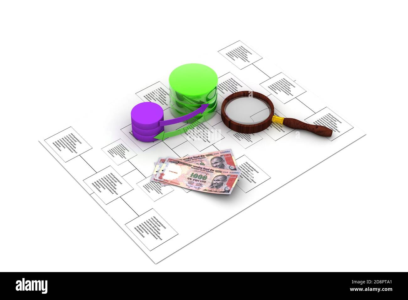 Indian currency flow hi-res stock photography and images - Alamy
