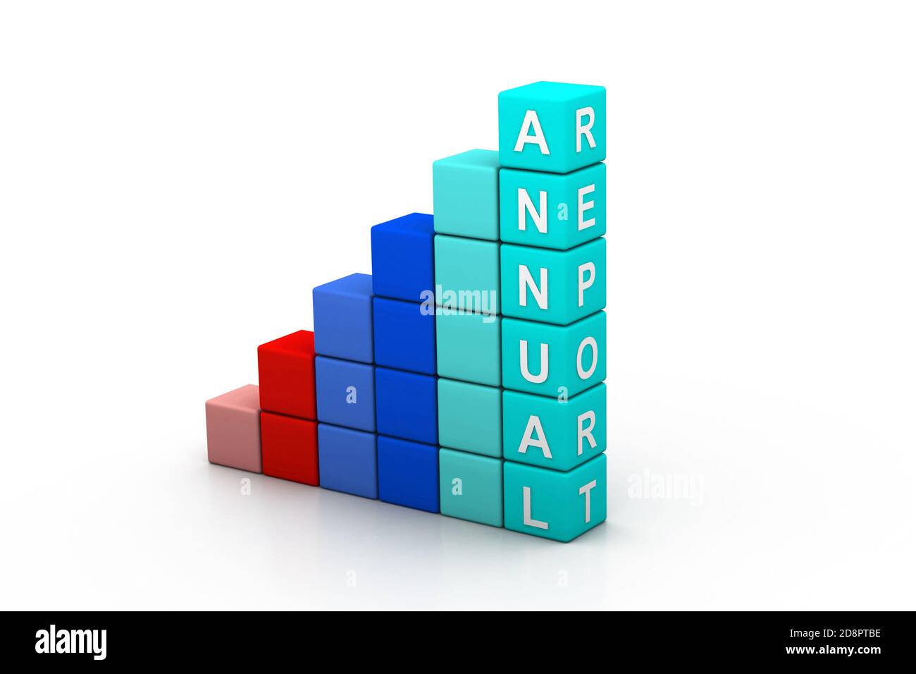 Colorful Annual report graph Stock Photo - Alamy